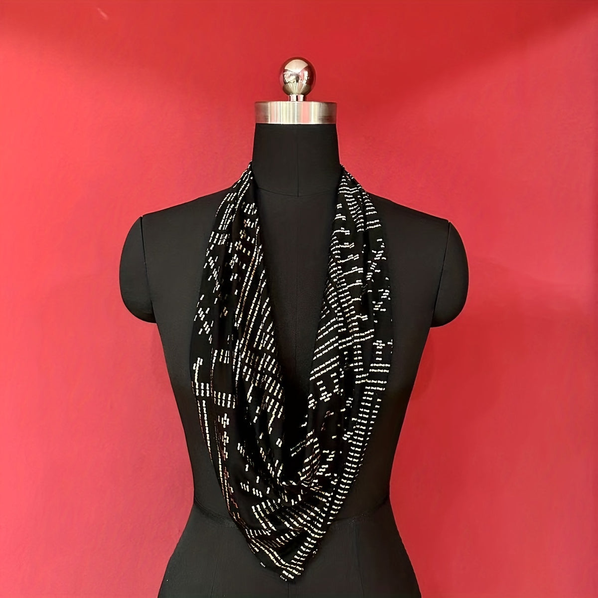 Women's multi-purpose scarves are handmade gold hot hair accessories ...